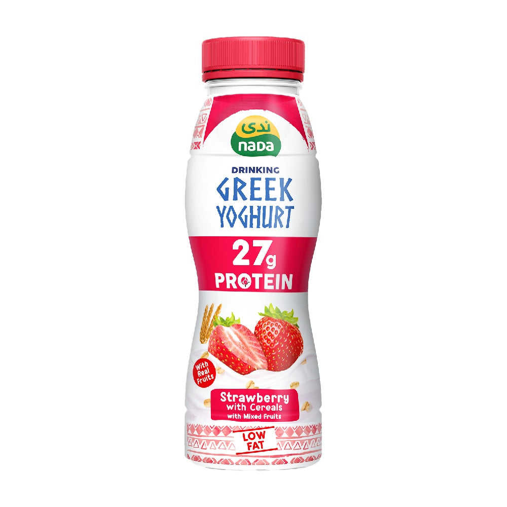 Nada Low Fat Strawberry Greek Yogurt 27g Protein 330ml – World Mart